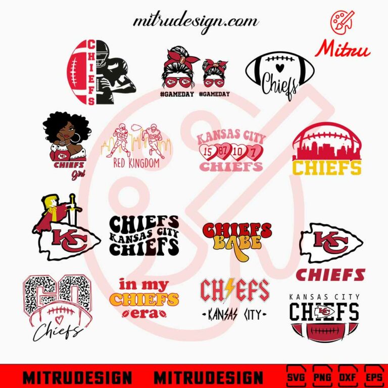 Kansas City Chiefs Bundle SVG, Chiefs Football SVG, Go Chiefs SVG, PNG ...