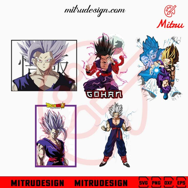 Gohan Bundle SVG, Gohan Beast SVG, Anime Dragon Ball SVG, PNG, DXF, EPS ...