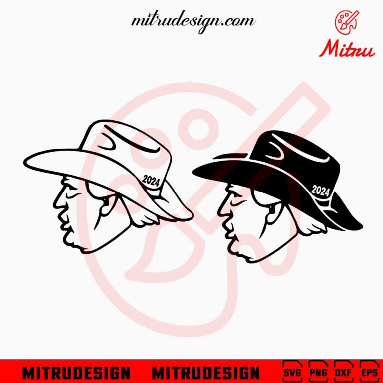 Trump 2024 Cowboy Hat SVG, Make America Great Again SVG, President 2024 ...