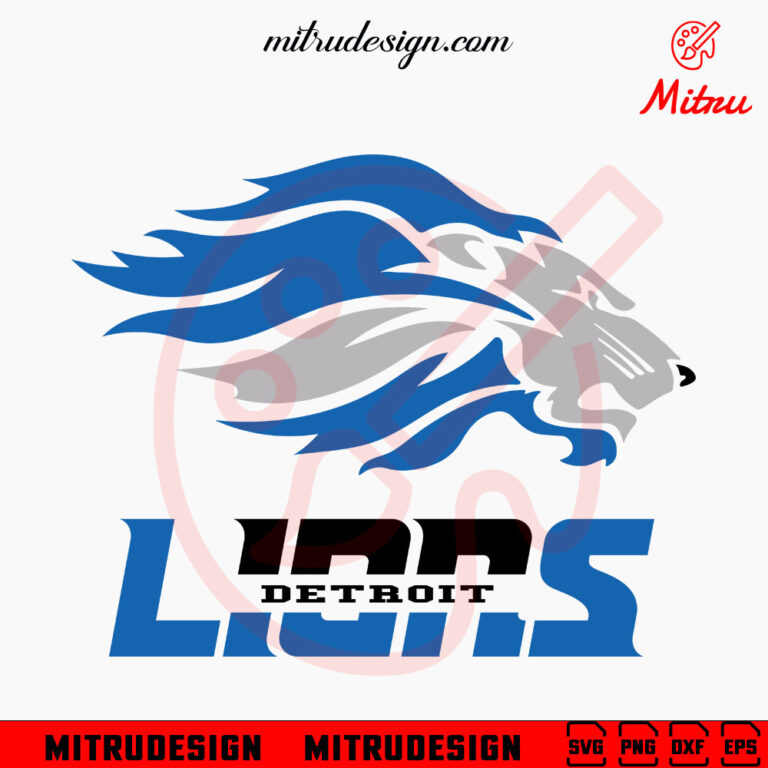 Detroit Lions SVG, Lions NFL SVG, PNG, DXF, EPS, Cutting Files ...