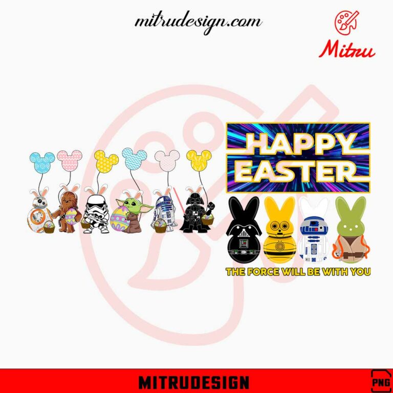 Star Wars Easter Bundle PNG, Darth Vader, Yoda Easter Bunny PNG ...