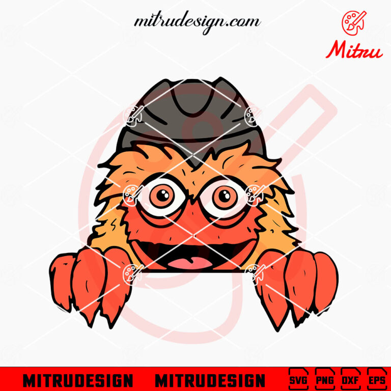 Gritty Peeking SVG, Funny Philadelphia Flyers Mascot SVG, PNG, DXF, EPS ...