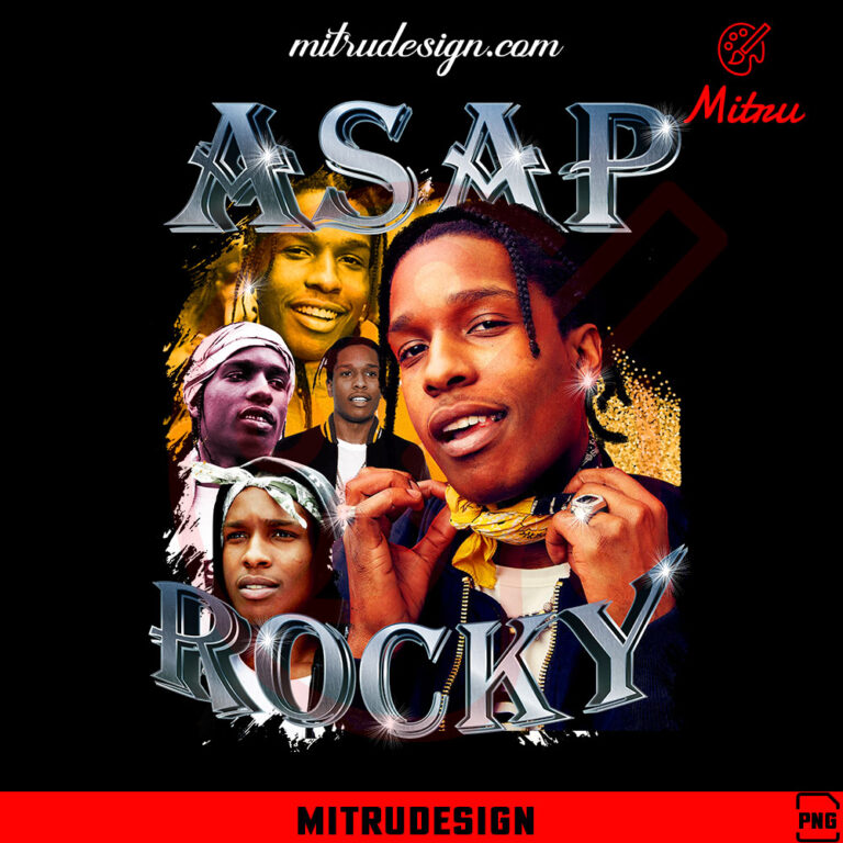 Asap Rocky Bootleg PNG, Rocky Rapper Shirts PNG For Sublimation ...