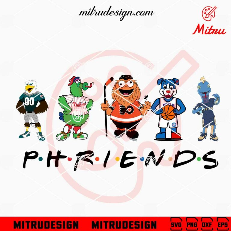 Philadelphia Sports Mascot Friends SVG, Philly Sports Team SVG, PNG ...