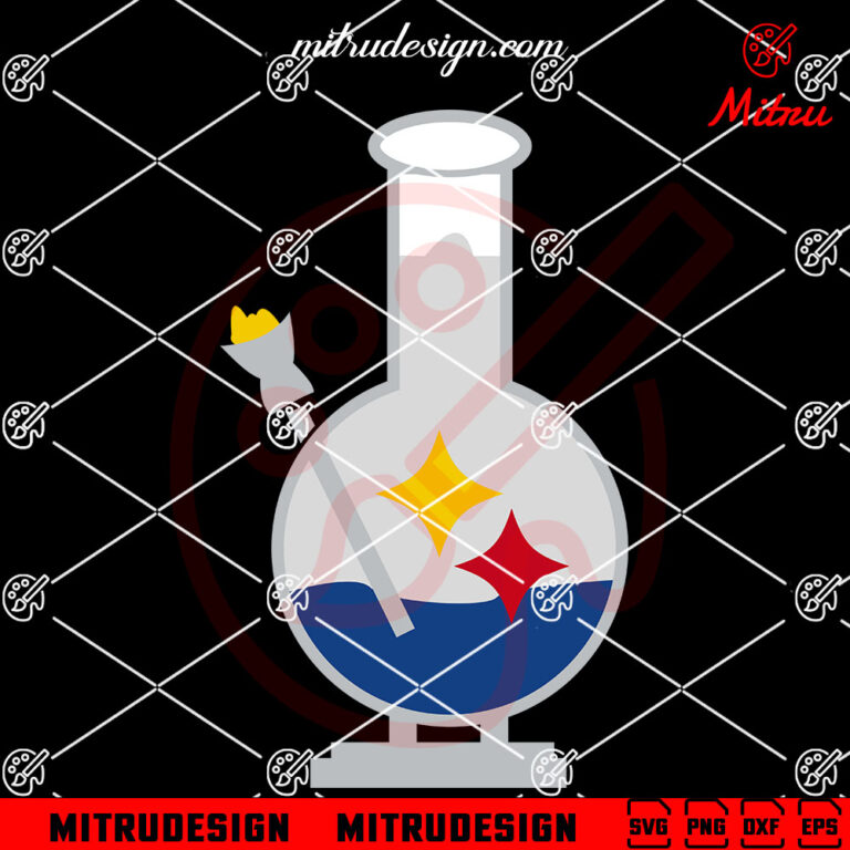 Pittsburgh Steelers Cannabis Logo SVG, Funny Steelers Weed Bong SVG ...