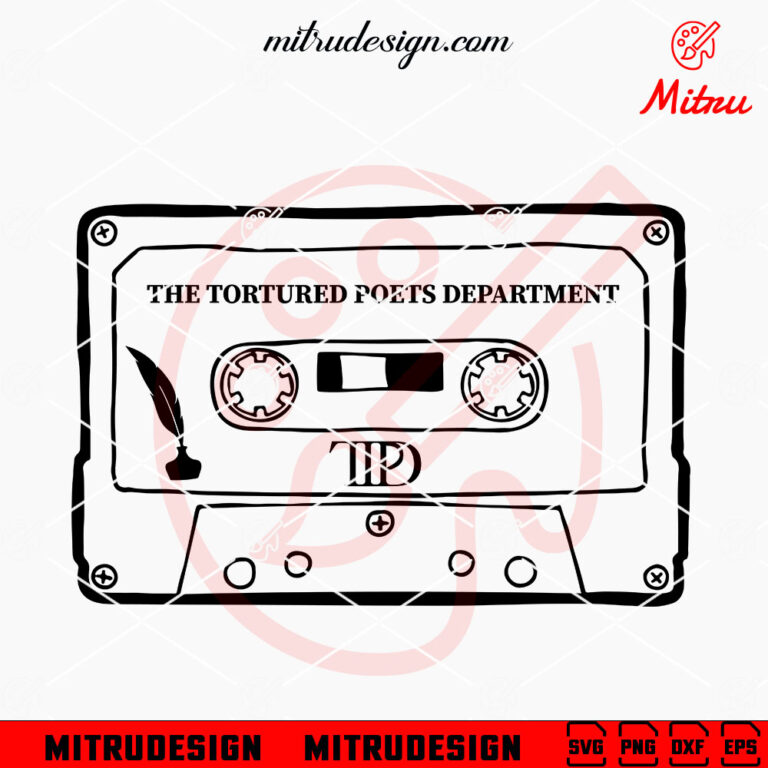 The Tortured Poets Department Cassette Tape SVG, TTPD Music SVG, Taylor ...