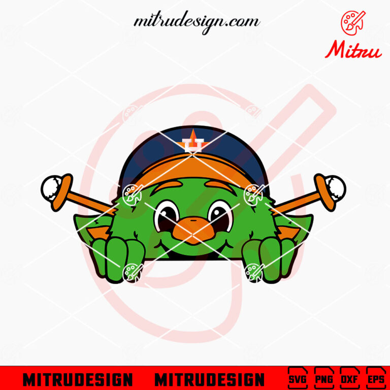 Astros Orbit Peeking SVG, Funny Houston Astros Mascot SVG, PNG, DXF ...