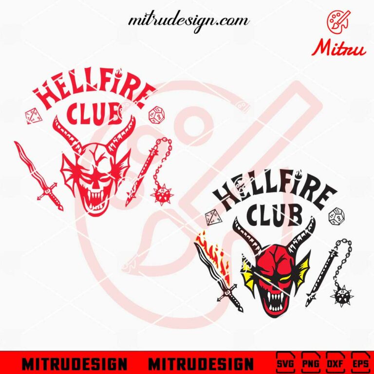 Hellfire Club SVG, Stranger Things 4 SVG, PNG, DXF, EPS, Files ...