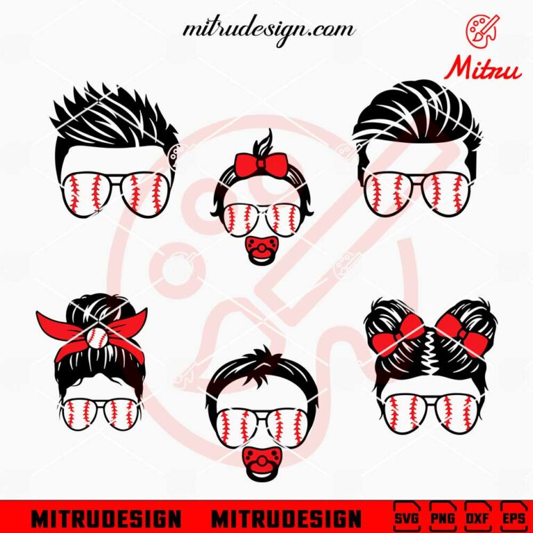 Baseball Family Bundle SVG, Cute Baseball SVG, Sport Family SVG, PNG ...