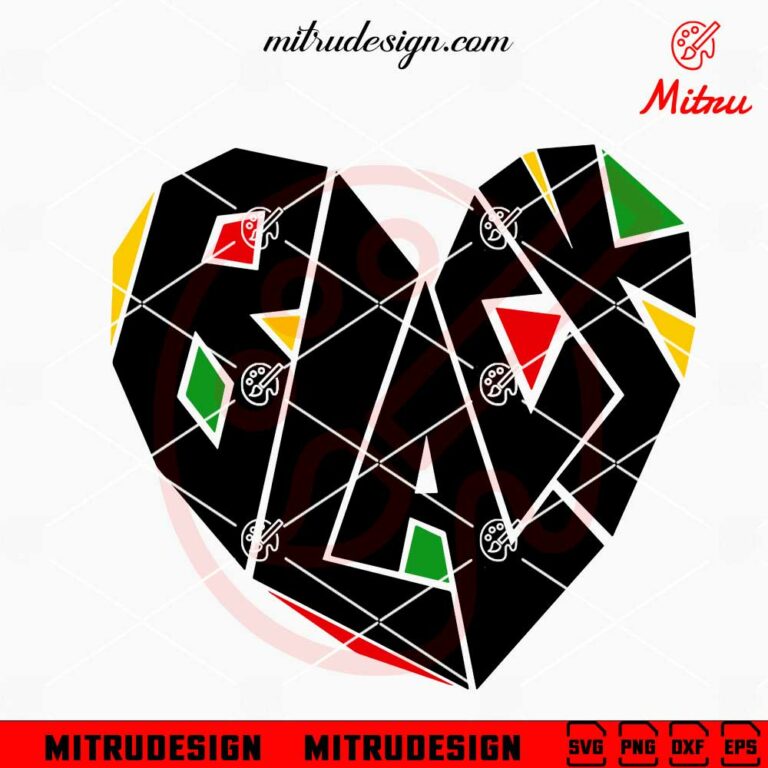 Black Afro Heart SVG, Afro SVG, African Americans SVG, PNG, DXF, EPS ...