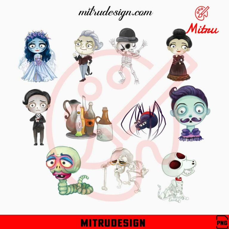 Corpse Bride Bundle PNG, Victor Van Dort, Emily, Maggot PNG, Clipart ...