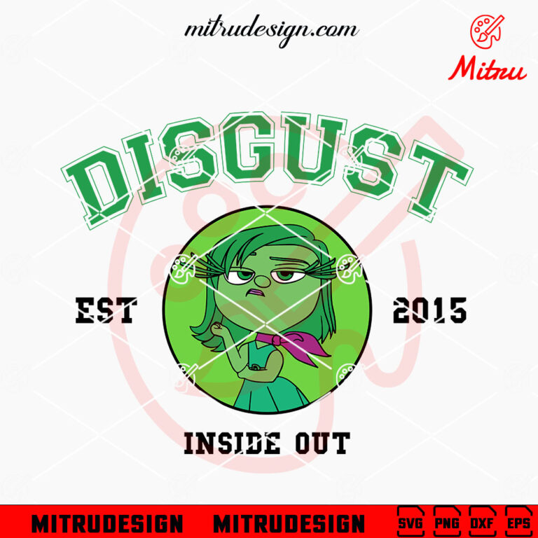 Disgust EST 2015 SVG, Disgust Inside Out Cartoon SVG, PNG, DXF, EPS ...