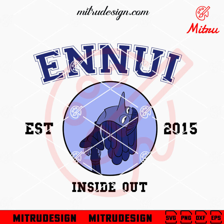 Ennui EST 2015 SVG, Disney Ennui Inside Out SVG, PNG, DXF, EPS, For ...