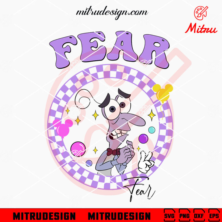 Inside Out Fear Retro Checkered SVG, PNG, DXF, EPS, Cutting Files ...