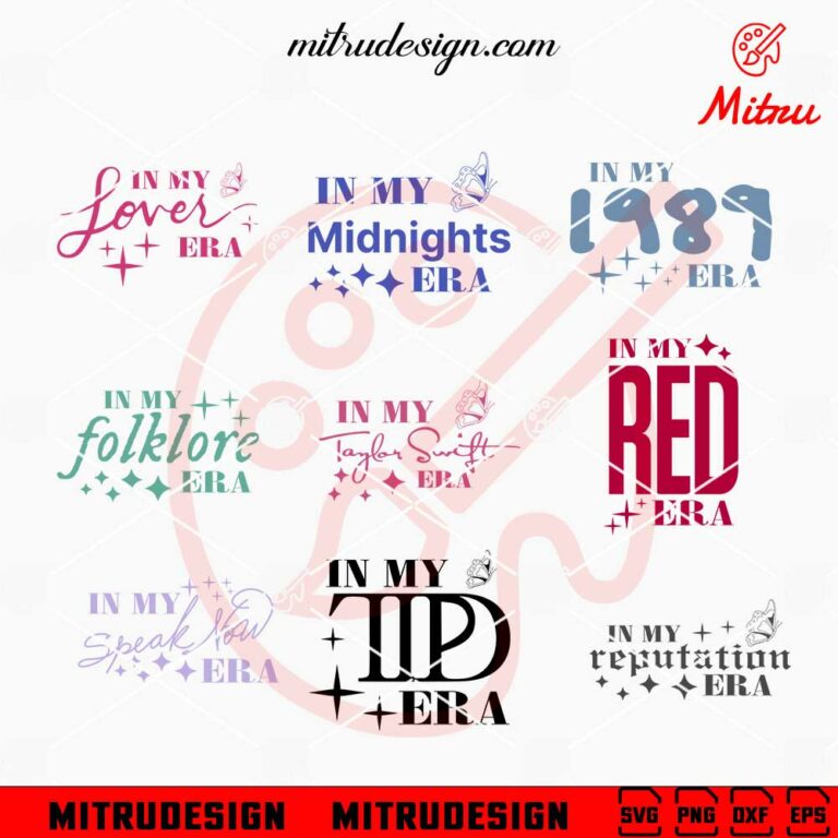 In My Taylor Swift Album Era Bundle SVG, TTPD SVG, Midnights SVG ...