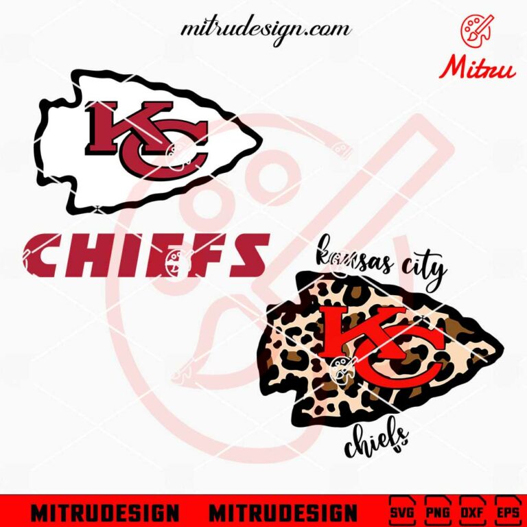 Kansas City Chiefs Logo SVG, Chiefs Leopard SVG, PNG, DXF, EPS, Files ...