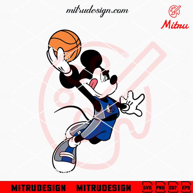 Mickey Mouse Dallas Mavericks SVG, Cute Mavericks Basketball SVG, PNG ...
