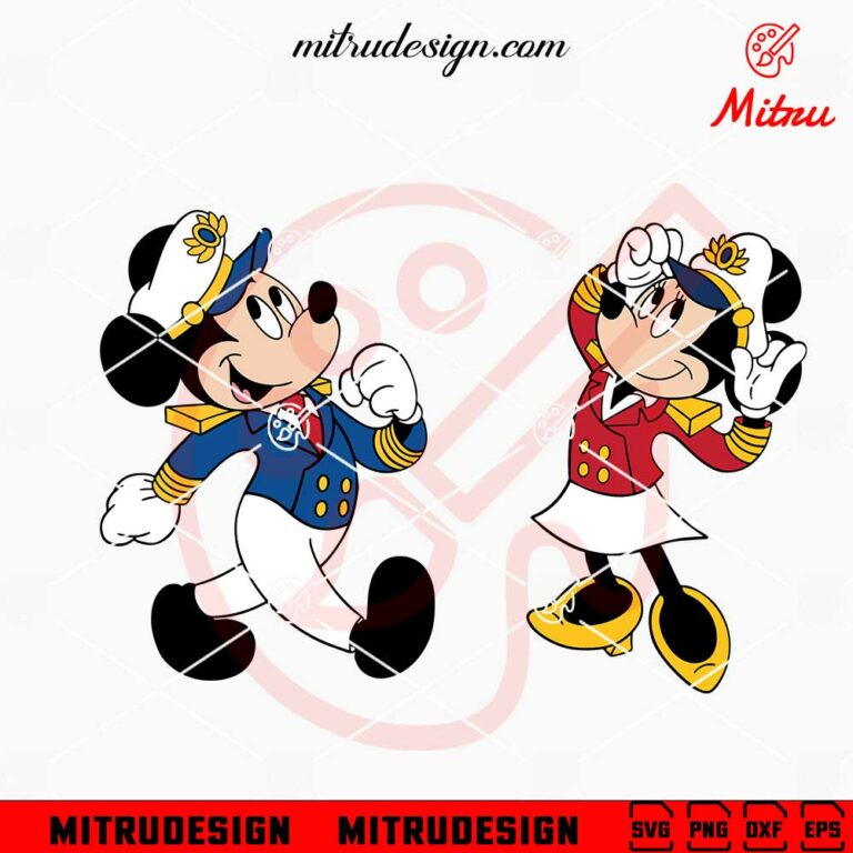 Mickey Minnie Cruise Captain SVG, Disney Cruise Line SVG, Family ...