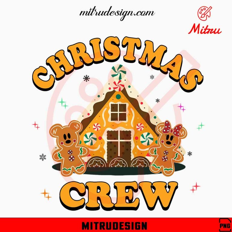 Mickey Minnie Gingerbread House PNG, Christmas Crew PNG, Digital ...