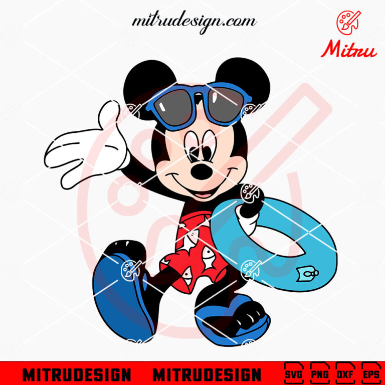 Mickey Mouse Pool SVG, Mickey Summer Beach SVG, PNG, DXF, EPS ...