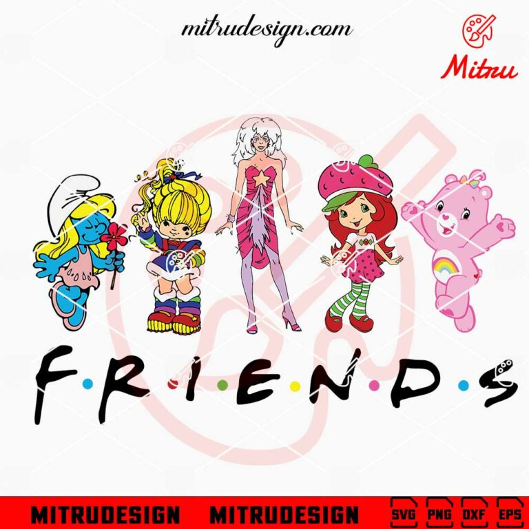 80s Cartoons Friends SVG, The Smurfs, Care Bears SVG, PNG, DXF, EPS ...