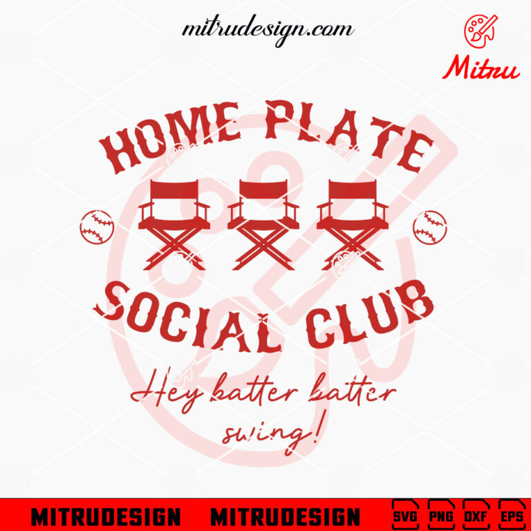 Home Plate Social Club SVG, Baseball SVG, Softball SVG, PNG, DXF, EPS ...