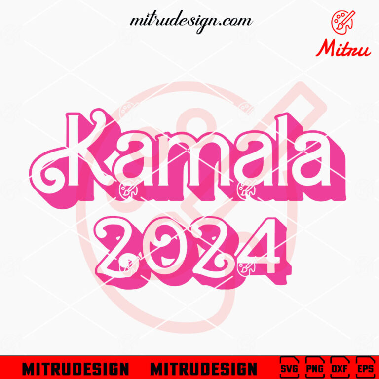 Kamala 2024 Pink Barbie SVG, Kamala Harris Election SVG, PNG, DXF, EPS ...