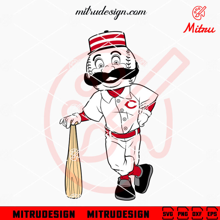 Mr Redlegs Cincinnati Reds SVG, PNG, DXF, EPS, Digital Download ...