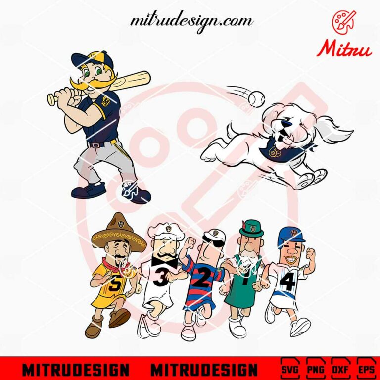 Milwaukee Brewers Mascots Bundle SVG, Bernie Brewer SVG, Hank Dog ...