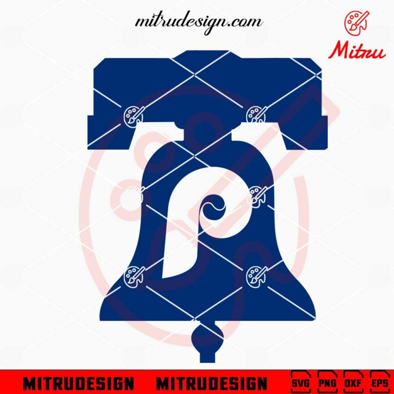 Philadelphia Phillies Bell Logo SVG, PNG, DXF, EPS, Digital Download ...