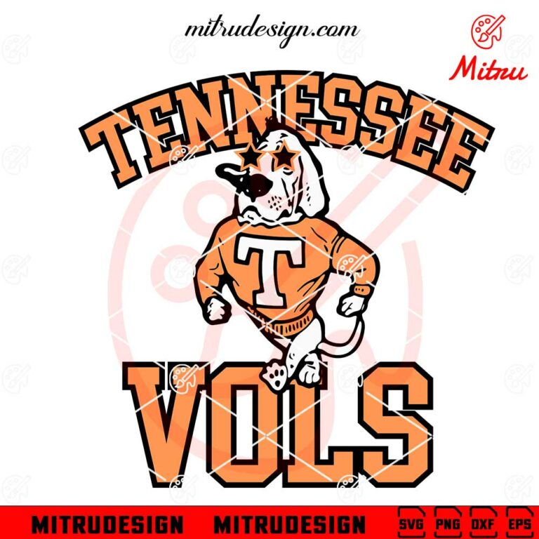 Tennessee Vols Mascot SVG, Smokey Volunteers SVG, PNG, DXF, EPS, Cricut ...