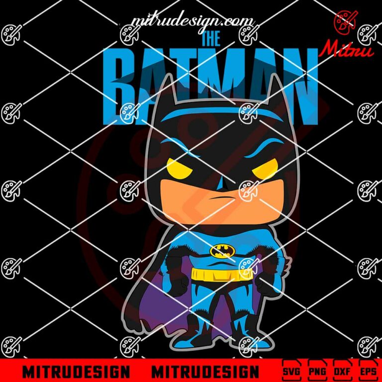 The Batman Funko Pop SVG, PNG, DXF, EPS, Digital Download - mitrudesign.com