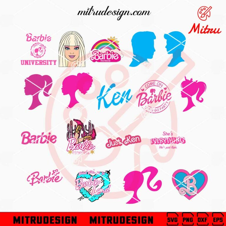 Barbie Ken Bundle SVG, Barbie Girl SVG, Come On Barbie Let's Go Party ...