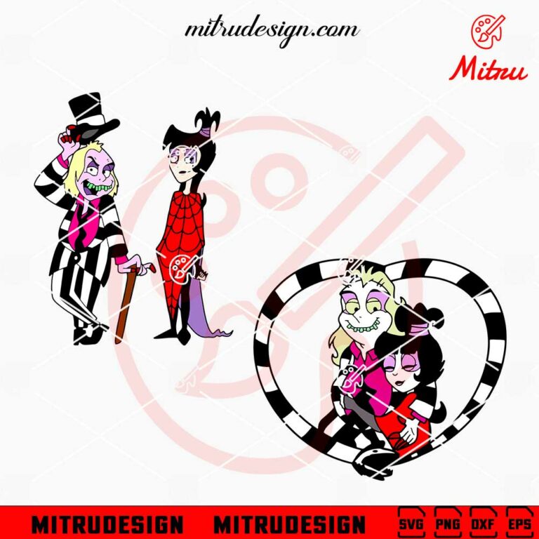 Beetlejuice And Lydia SVG, Beetlejuice SVG, Lydia Deetz SVG, PNG, DXF ...