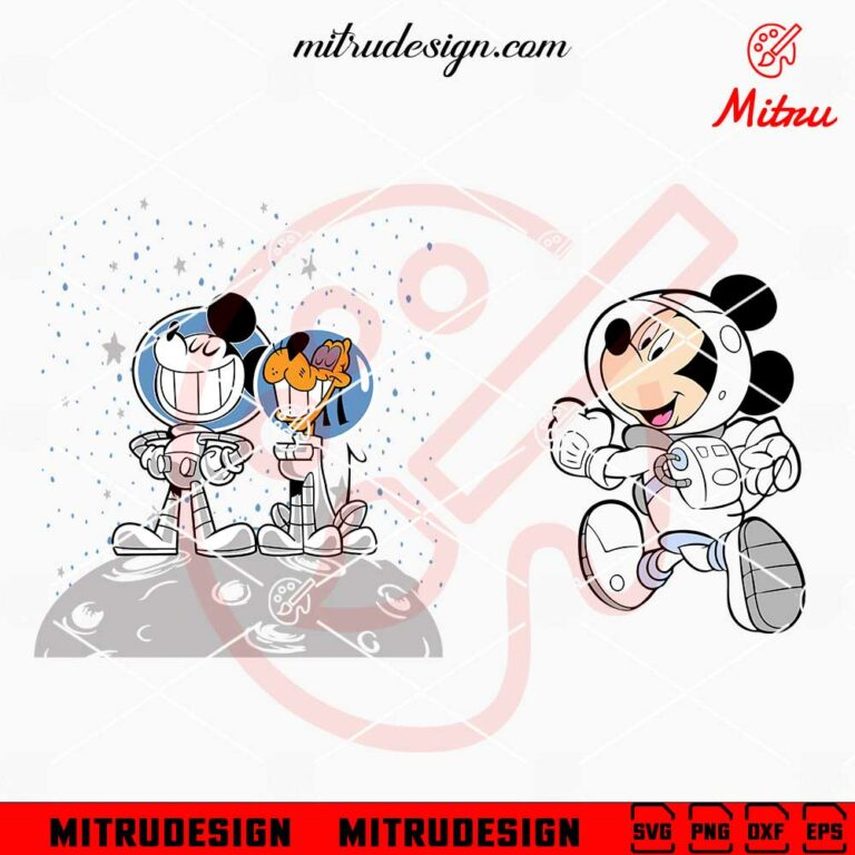 Mickey Mouse Astronaut SVG, Mickey Pluto Space SVG, PNG, DXF, EPS ...