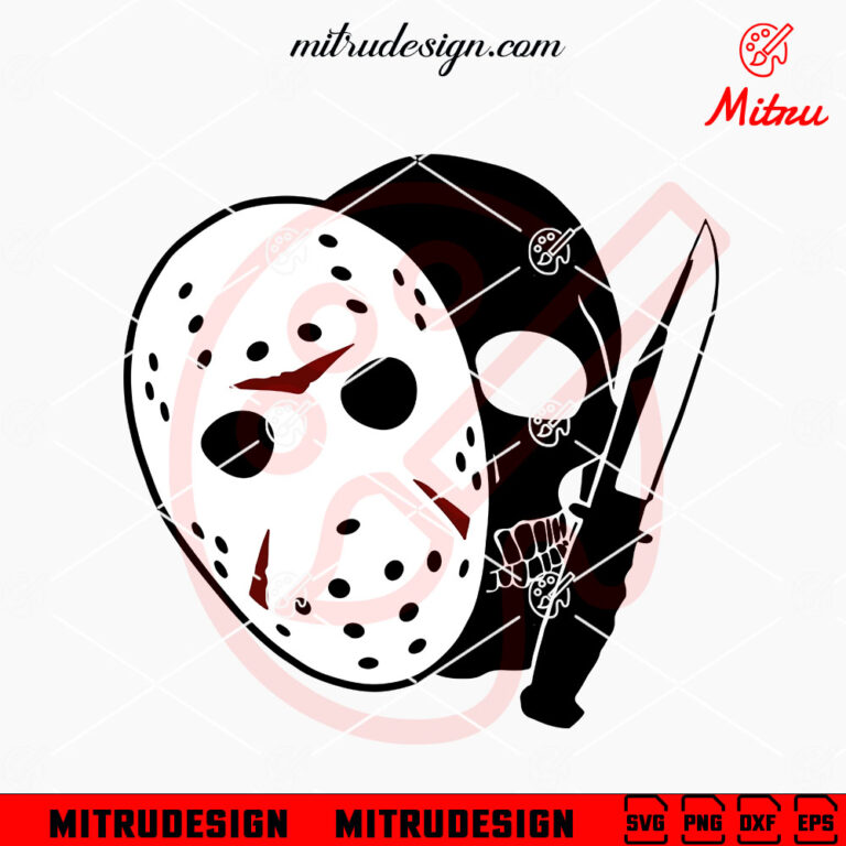 Skull Jason Voorhees Mask SVG, Killer SVG, Jason Halloween SVG, Files ...