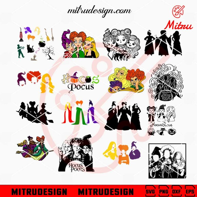 Hocus Pocus Bundle SVG, Sanderson Sisters SVG, Funny Witch Halloween ...