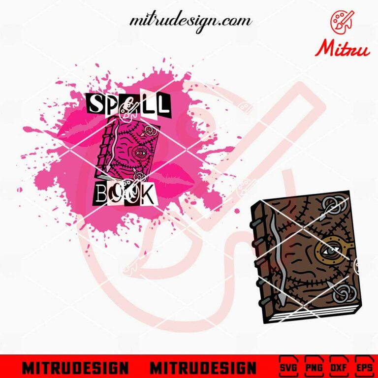 Spell Book Hocus Pocus Mean Girls SVG, Pink Book Halloween SVG, PNG ...
