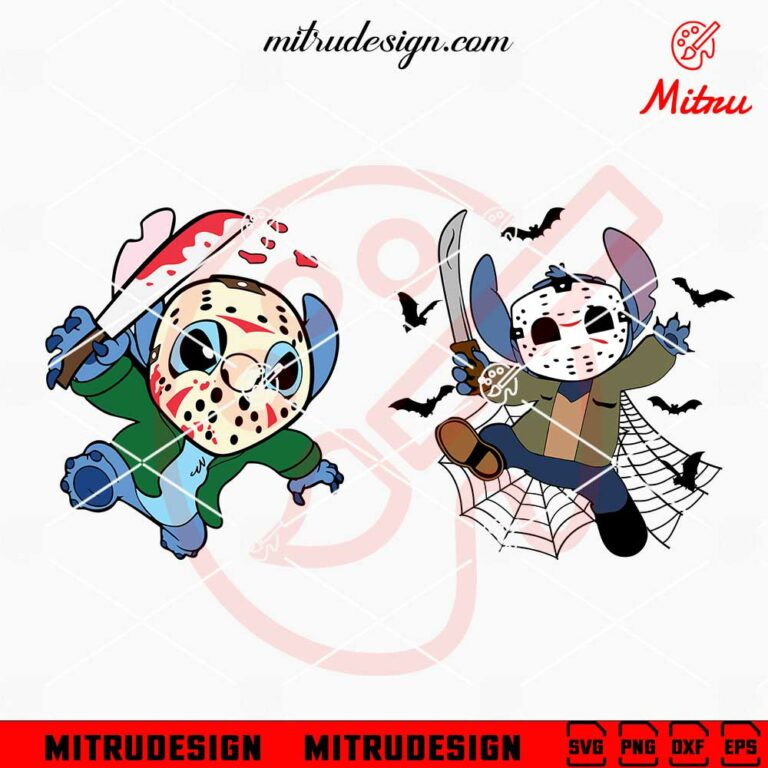 Stitch Jason Voorhees SVG, Friday The 13th Stitch SVG, PNG, DXF, EPS ...