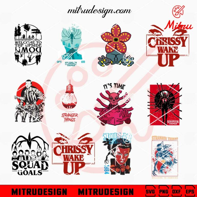 Stranger Things Bundle SVG, Vecna SVG, Upside Down SVG, PNG, DXF, EPS ...