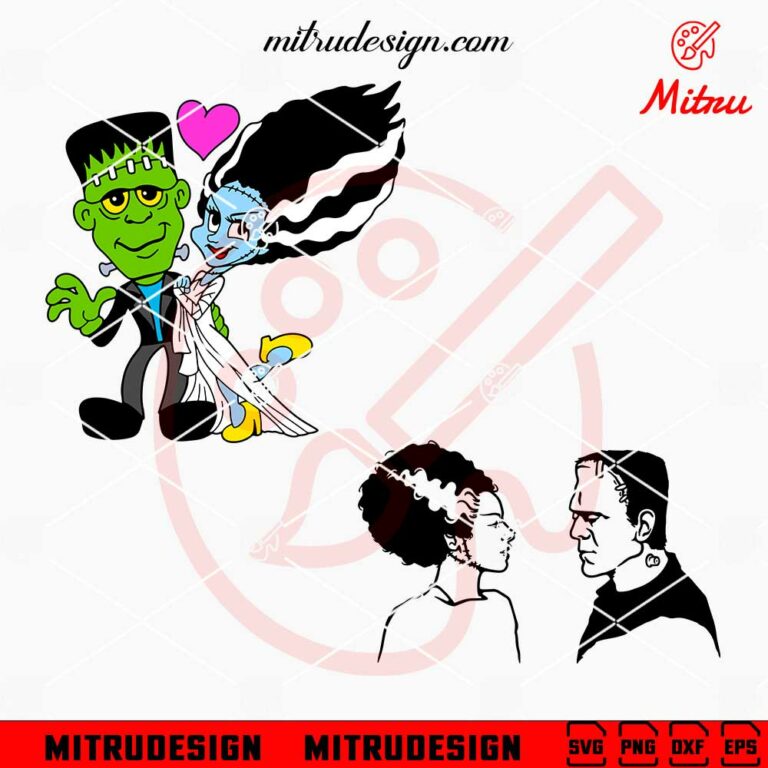 The Bride Of Frank SVG, Frankenstein SVG, Couple Halloween SVG, PNG ...