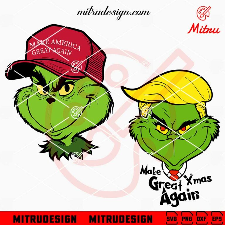 Grinch Trump SVG, Make Xmas Great Again SVG, PNG, DXF, EPS, Cut Files ...