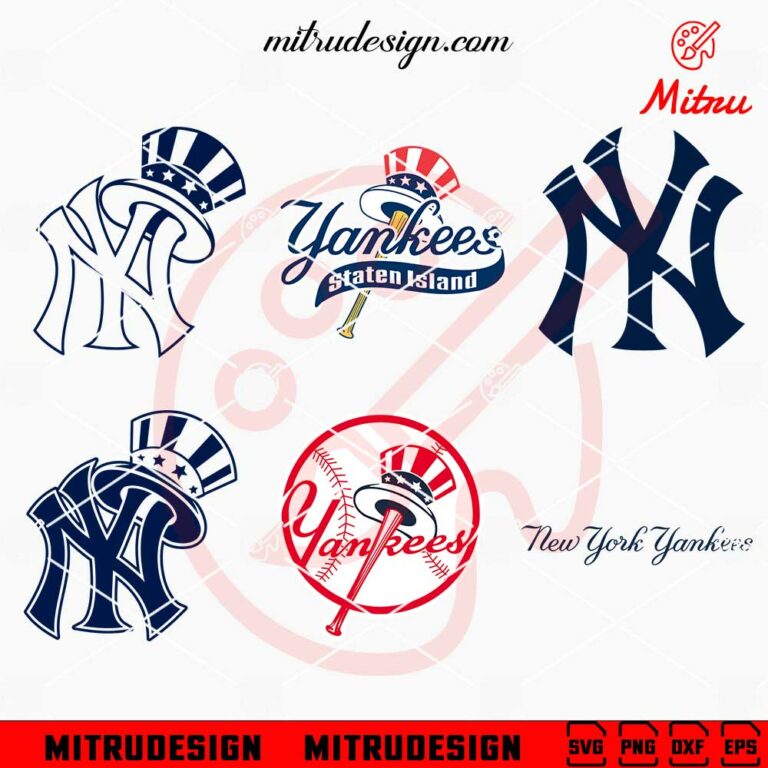 New York Yankees Logo Bundle SVG, PNG, DXF, EPS, Digital Download ...