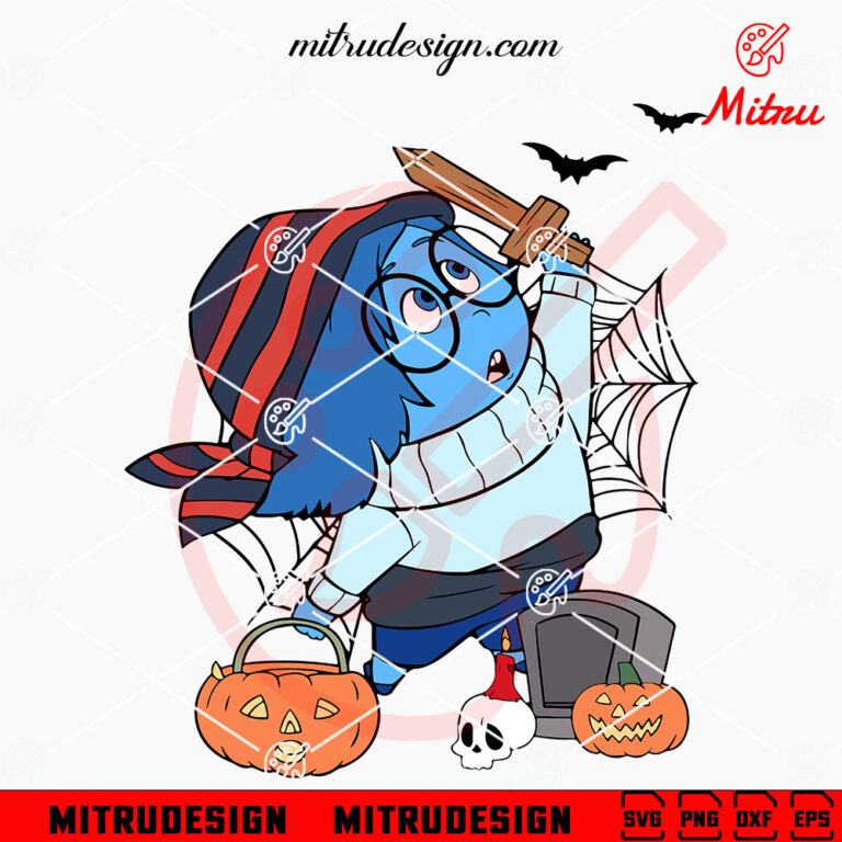 Sadness Halloween SVG, Inside Out Spooky Season SVG, PNG, DXF, EPS ...
