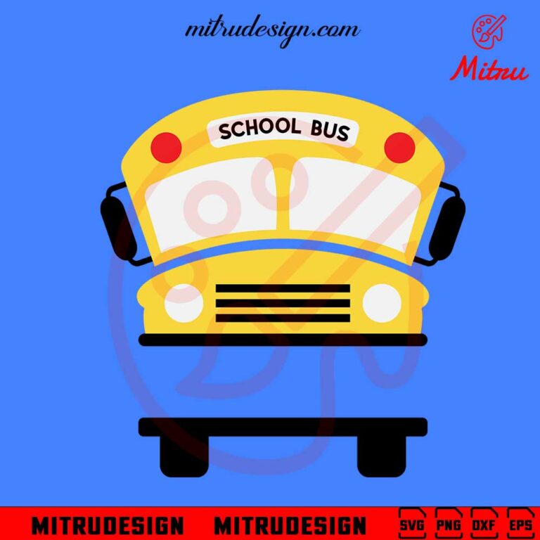 School Bus Monogram SVG, Cute Bus Driver SVG, PNG, DXF, EPS, Digital ...