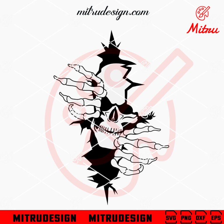 Skeleton Peeking SVG, Funny Skull Halloween SVG, PNG, DXF, EPS ...