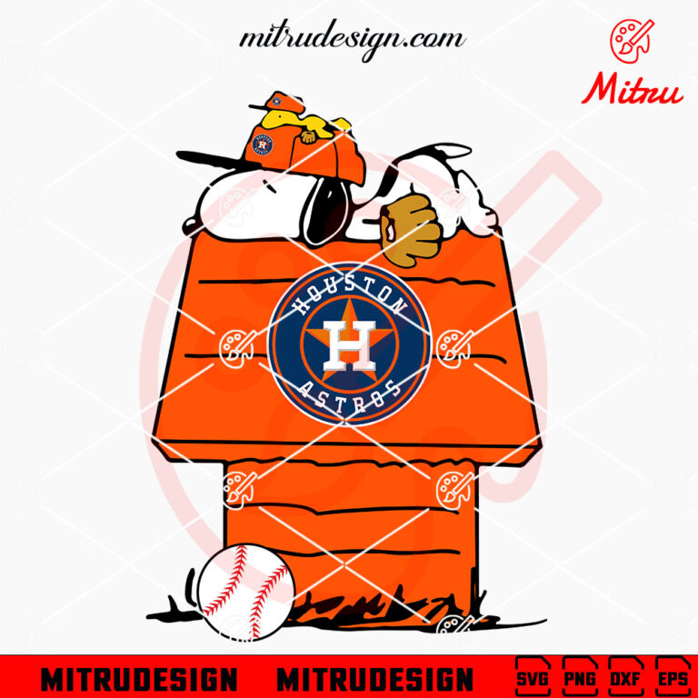 Snoopy And Woodstock Houston Astros SVG, PNG, DXF, EPS, Cricut ...
