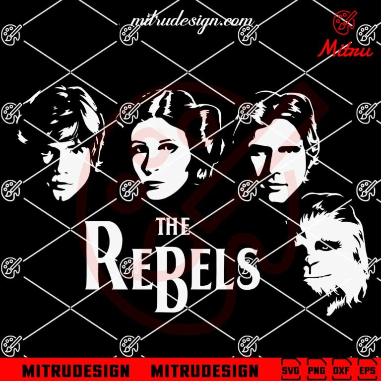 Star Wars The Beatles SVG, The Rebels SVG, Han Solo, Leia, Chewbacca ...