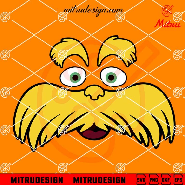 The Lorax Face SVG, PNG, DXF, EPS, Instant Digital Download ...