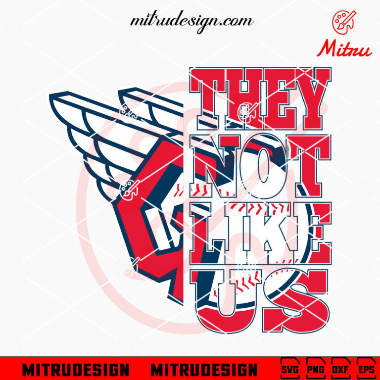 They Not Like Us Cleveland Guardians SVG, PNG, DXF, EPS, Cutting Files ...